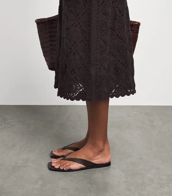 ME+EM Framed Crochet Maxi Dress