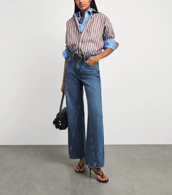 WITH NOTHING UNDERNEATH Linen The Boyfriend Shirt