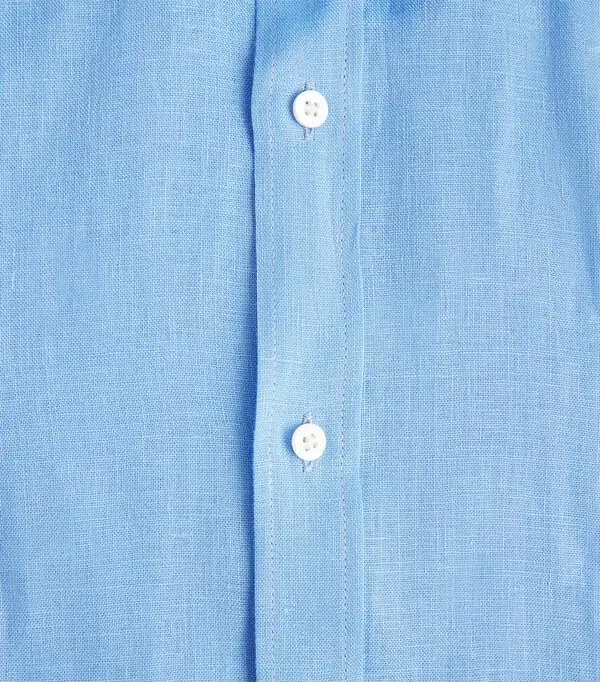 WITH NOTHING UNDERNEATH Linen The Boyfriend Shirt