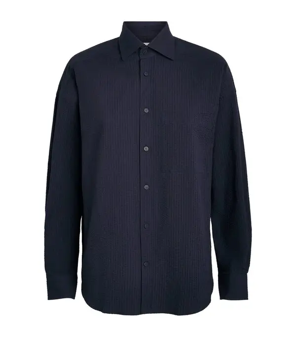 WITH NOTHING UNDERNEATH Seersucker The Weekend Shirt