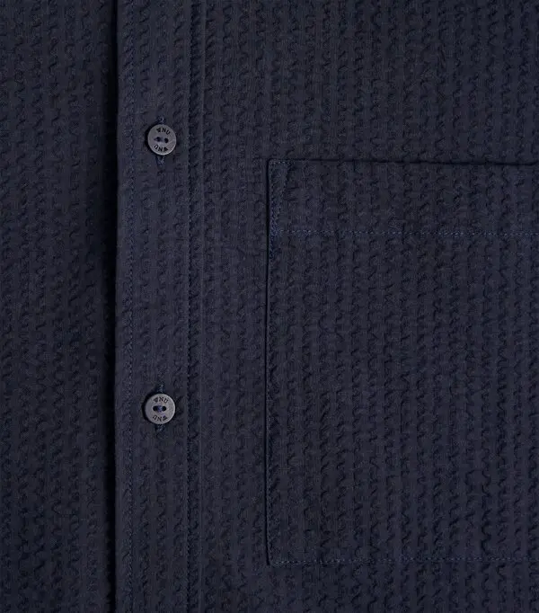 WITH NOTHING UNDERNEATH Seersucker The Weekend Shirt