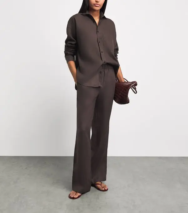 WITH NOTHING UNDERNEATH Hemp The Palazzo Trousers