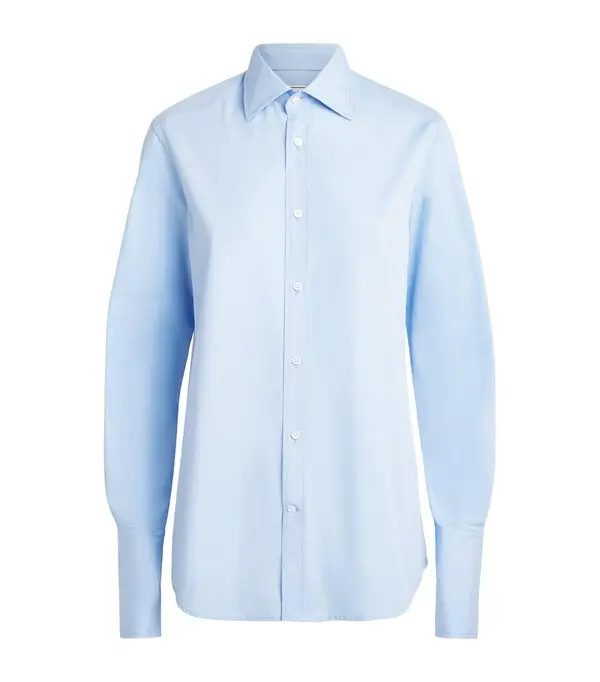 WITH NOTHING UNDERNEATH Exaggerated Cuff The Boyfriend Shirt