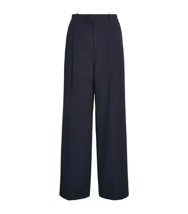 WITH NOTHING UNDERNEATH Seersucker Rampling Trousers