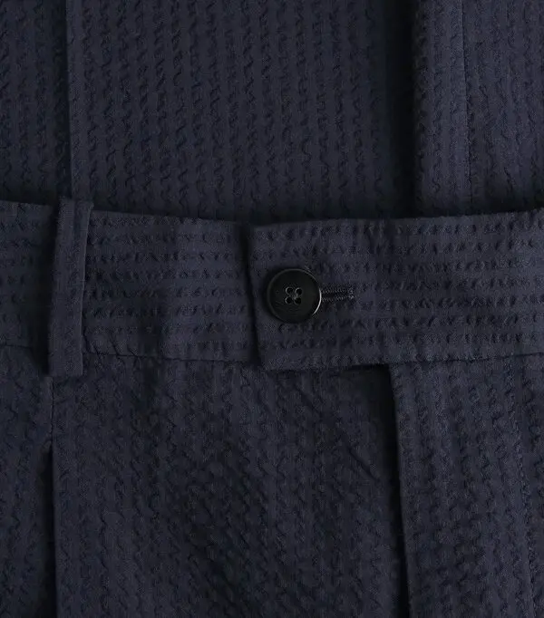 WITH NOTHING UNDERNEATH Seersucker Rampling Trousers