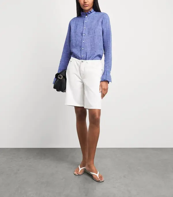 WITH NOTHING UNDERNEATH Linen Kew Blouse