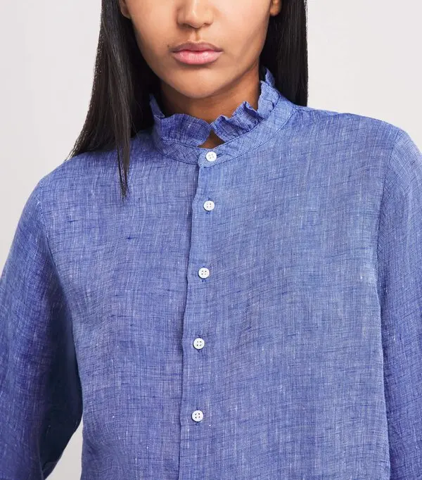 WITH NOTHING UNDERNEATH Linen Kew Blouse