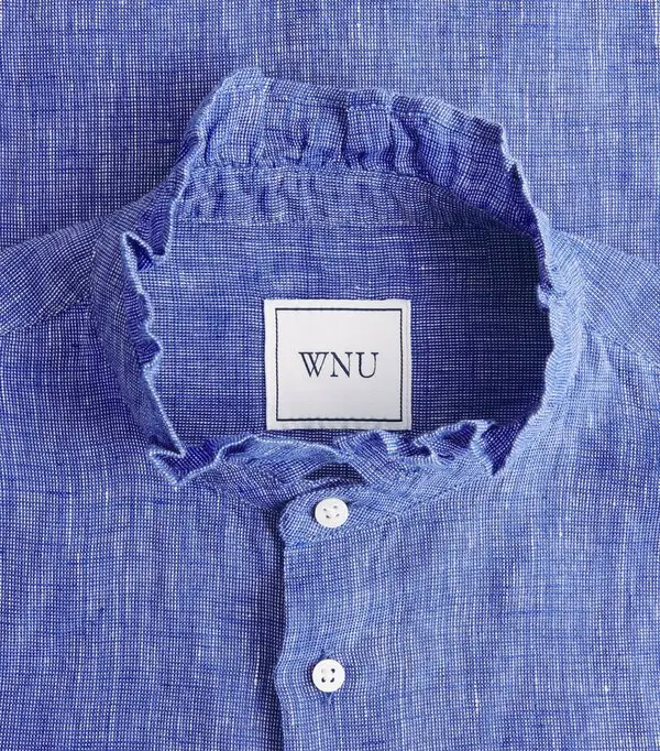WITH NOTHING UNDERNEATH Linen Kew Blouse