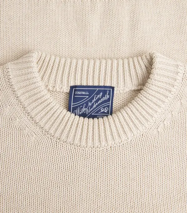 WITH NOTHING UNDERNEATH Cotton Cornwall Sweater