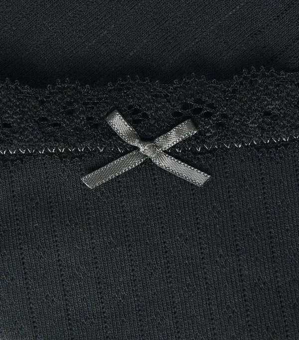 SKIMS Pointelle Lace-trim Briefs