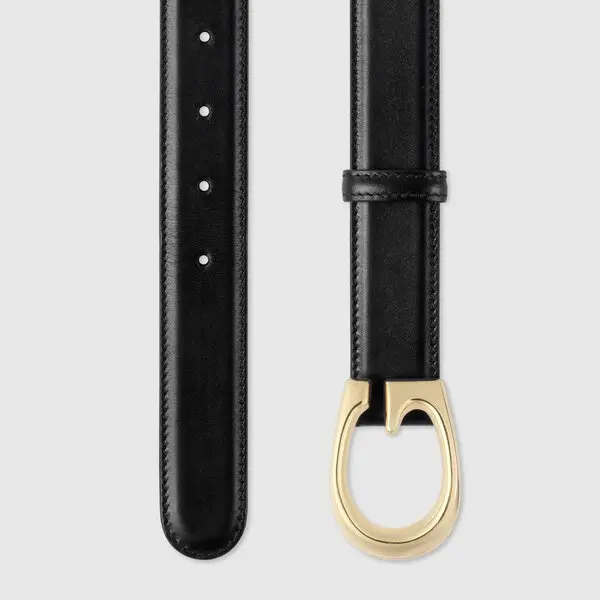 Gucci G Buckle Thin Belt
