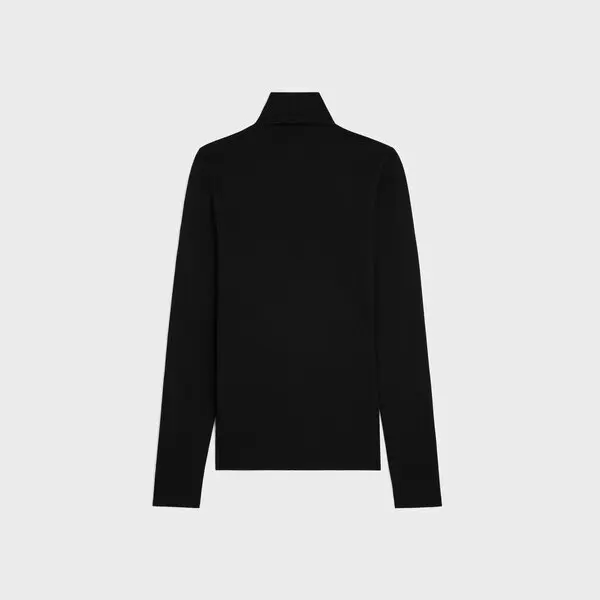 Celine High Neck Top In Athletic Cotton Jersey