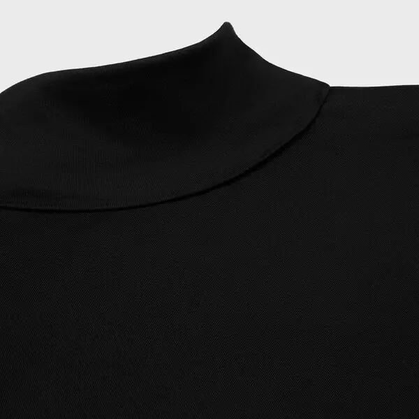 Celine High Neck Top In Athletic Cotton Jersey
