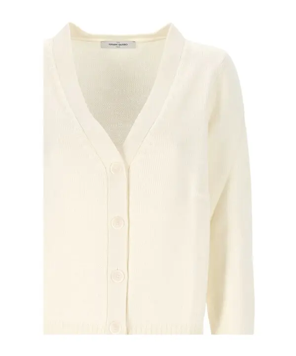 GRAN SASSO V-neck Buttoned Cardigan