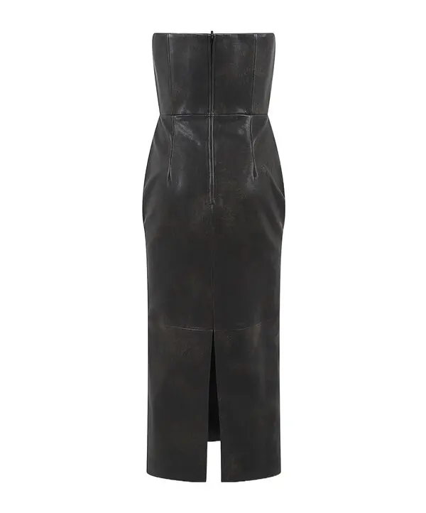Alex Perry Strapless Midi Dress