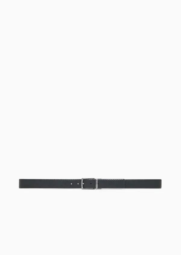Emporio Armani Embossed Buckle Belt