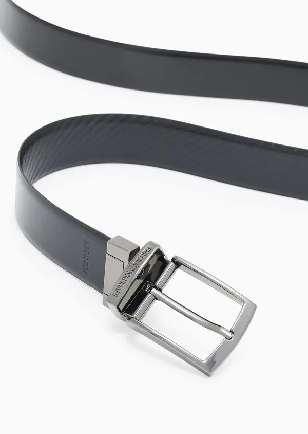 Emporio Armani Embossed Buckle Belt