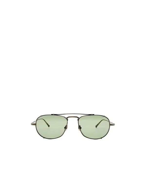 Matsuda M3151 Metal Oval-frame Sunglasses - Green