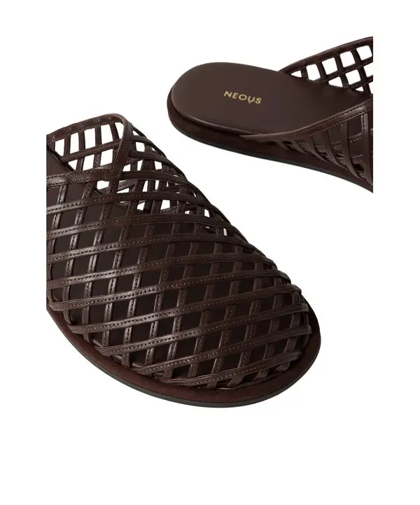 NEOUS Solid Color Leather Slippers