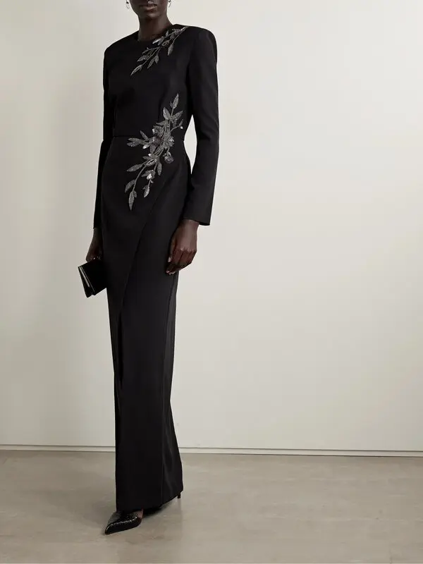 Zuhair Murad Embellished Draped Gown