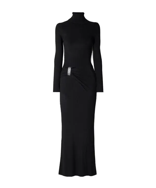 Brandon Maxwell Lainey Draped Maxi Dress