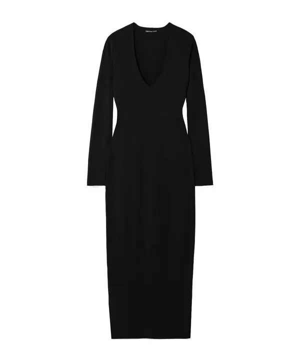 JAMES PERSE Cotton-blend Jersey Midi Dress