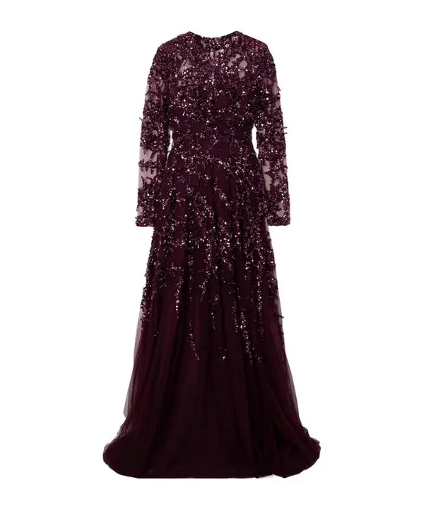 Zuhair Murad Embellished Tulle Gown
