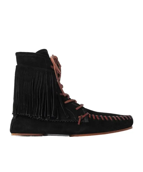 Paris Texas Fringed Suede Ankle Boots