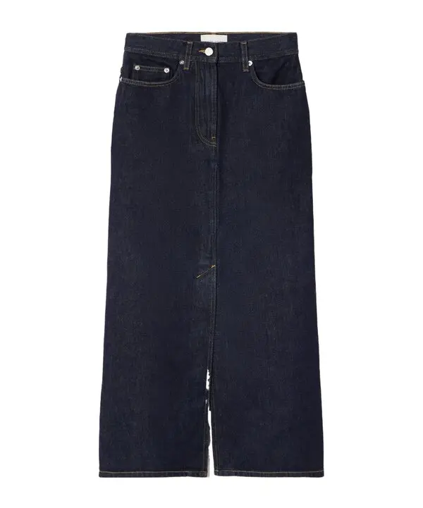 Loulou De Saison Denim Midi Skirt