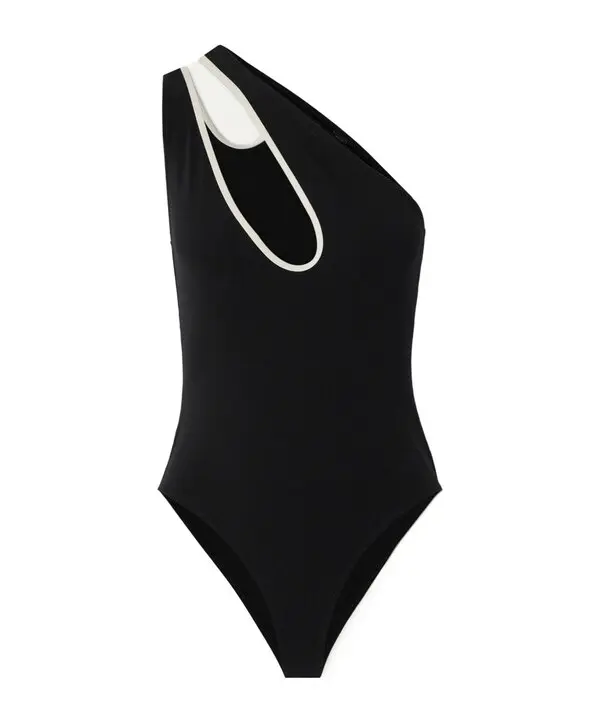 Lisa Marie Fernandez One-shoulder Cutout Swimsuit