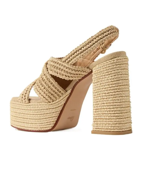 CastaÑer Raffia Platform Sandals