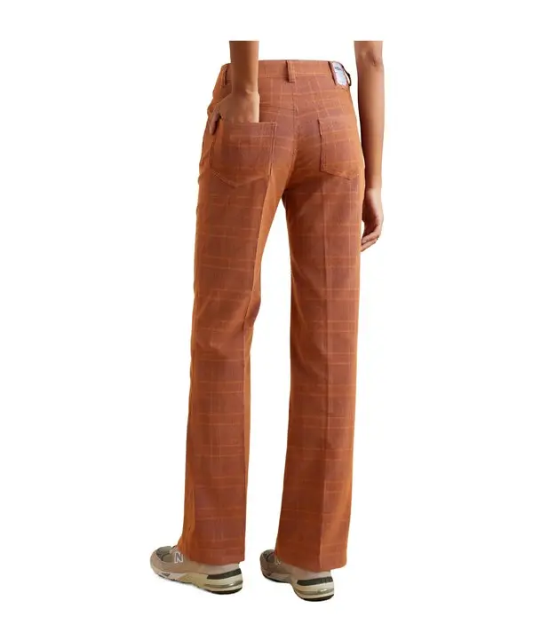 Alexander McQueen Checked Corduroy Flared Pants