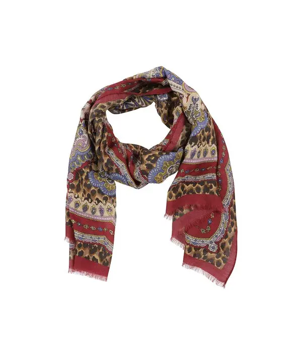 Etro Paisley-print Scarf - Fantasy Red