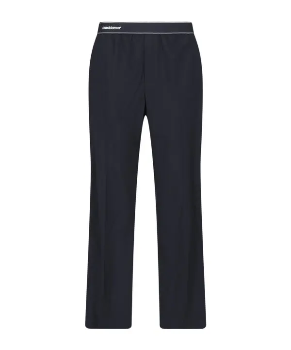 Casablanca Contrast Trim Logo Waist Pants