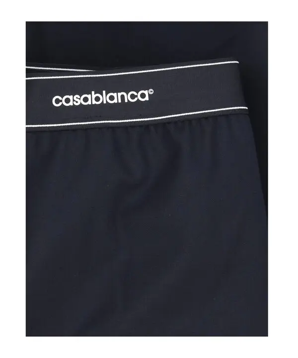 Casablanca Contrast Trim Logo Waist Pants