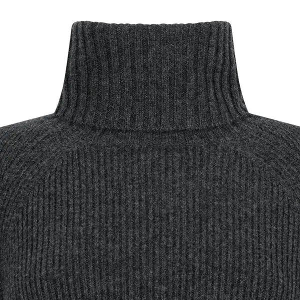 Zimmermann Valiant Buttoned Turtleneck Sweater - Graphite