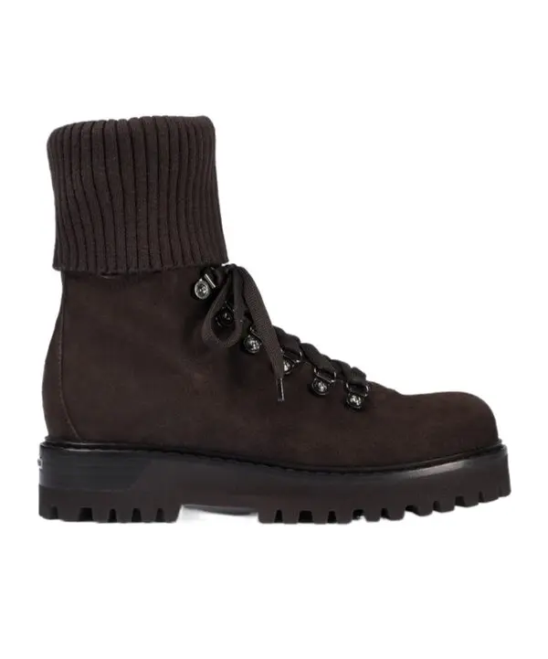 LE SILLA St. Moritz Knitted-cuff Ankle Boot