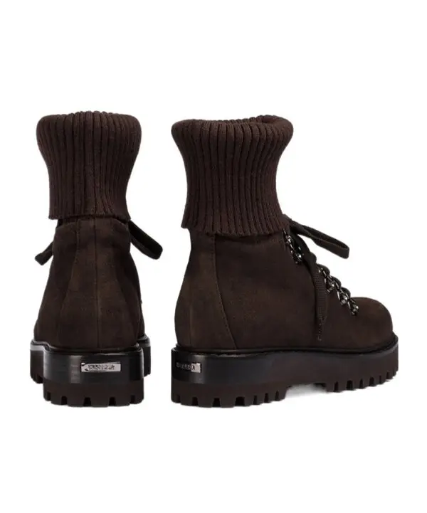 LE SILLA St. Moritz Knitted-cuff Ankle Boot