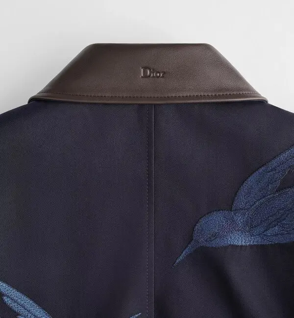 Dior Colibri Aviator Jacket With Embroidered Motifs