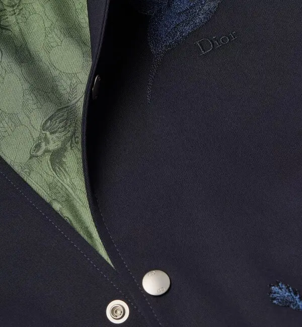 Dior Colibri Aviator Jacket With Embroidered Motifs