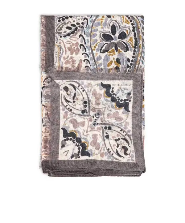 Etro Paisley Fringed Scarf