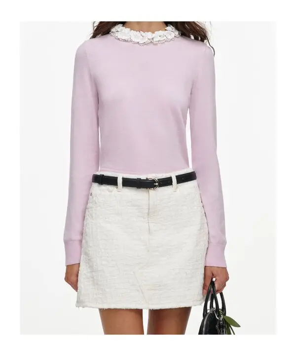 SELF-PORTRAIT Flower Light Knit Jumper