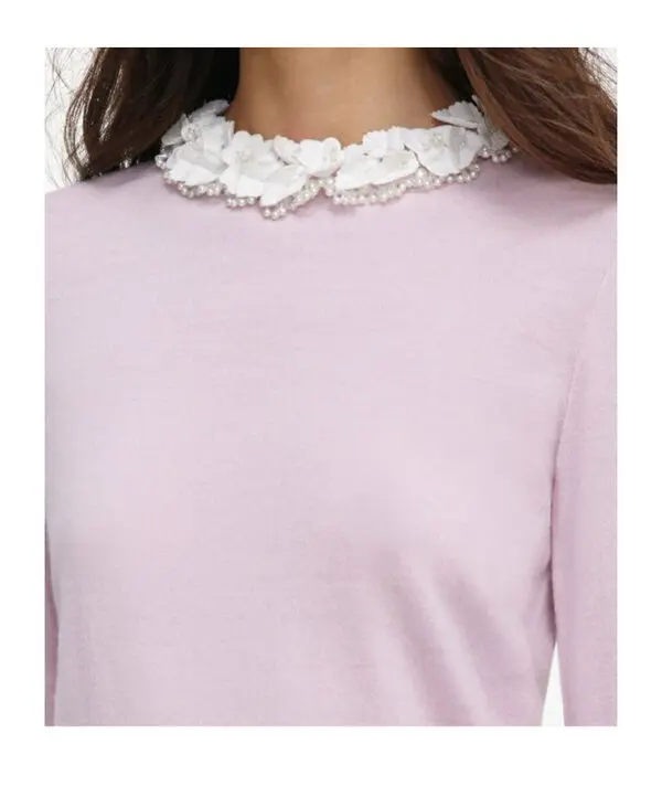 SELF-PORTRAIT Flower Light Knit Jumper