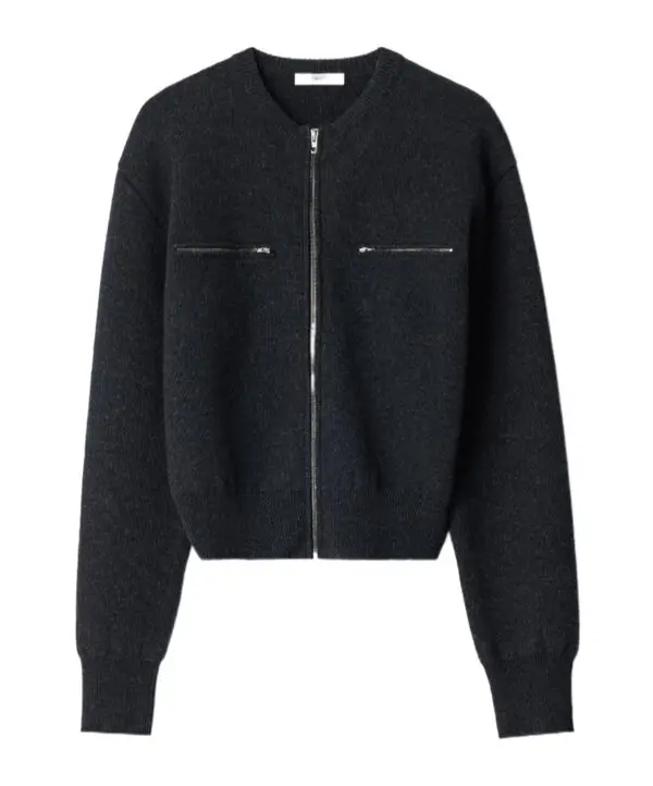 LEMAIRE Zipped Top In Alpaca Wool Blend