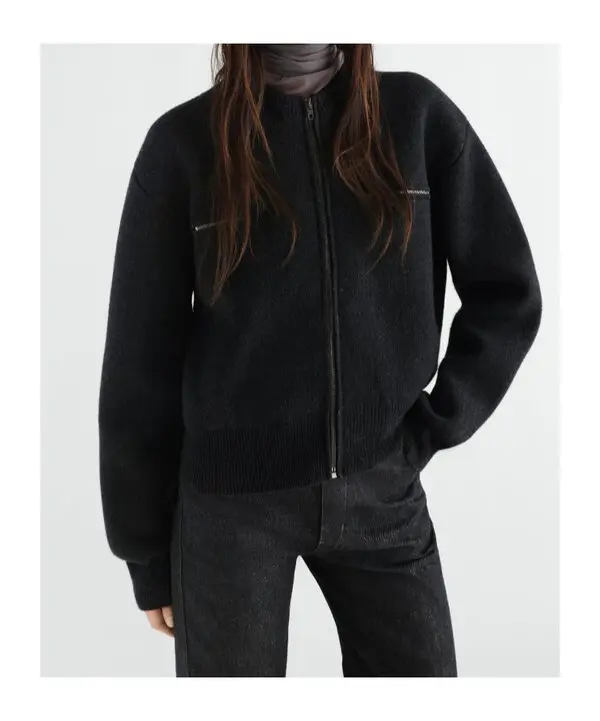 LEMAIRE Zipped Top In Alpaca Wool Blend