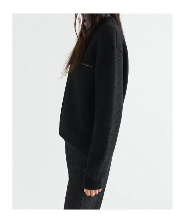 LEMAIRE Zipped Top In Alpaca Wool Blend