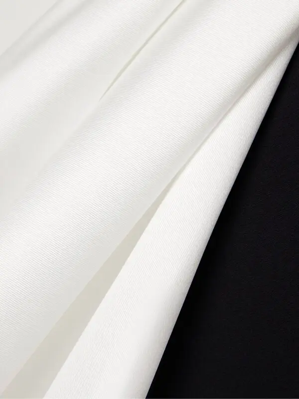 Solace Crepe And Satin-faille Midi Dress