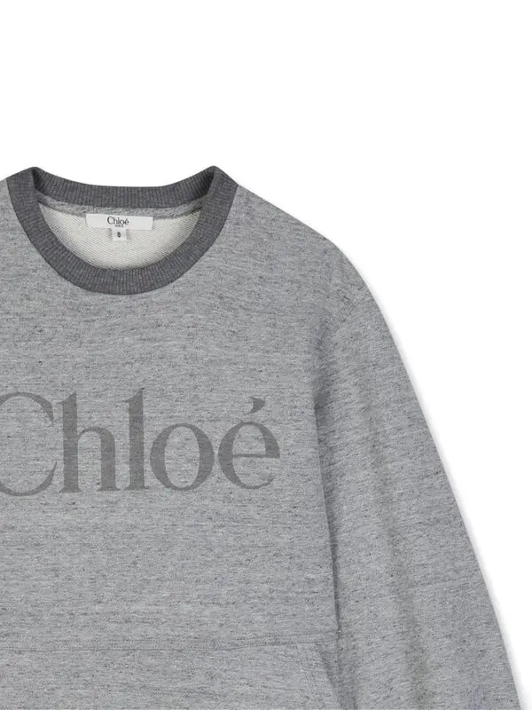 Chloé Logo-print Long-sleeve Dress