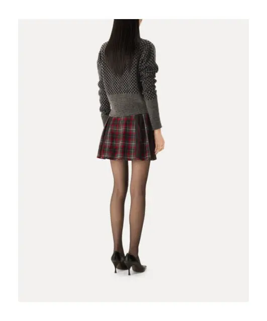 VIVIENNE WESTWOOD Checked Cropped Cardigan
