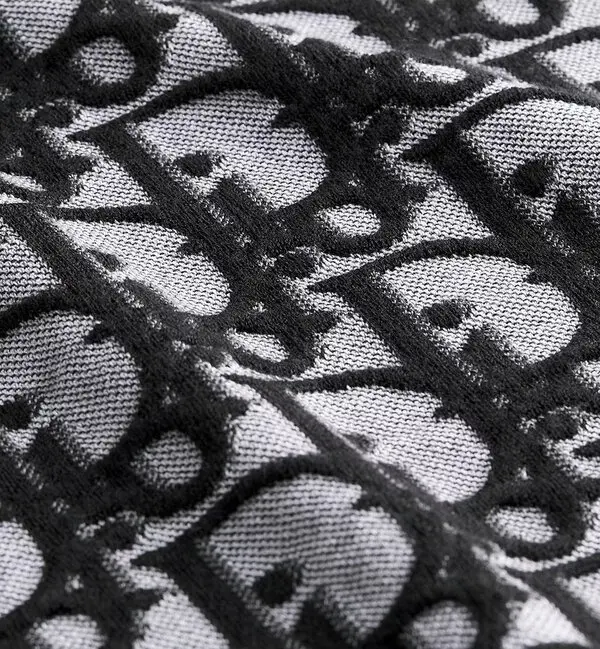 Dior Oblique Print Short-sleeved Knitwear